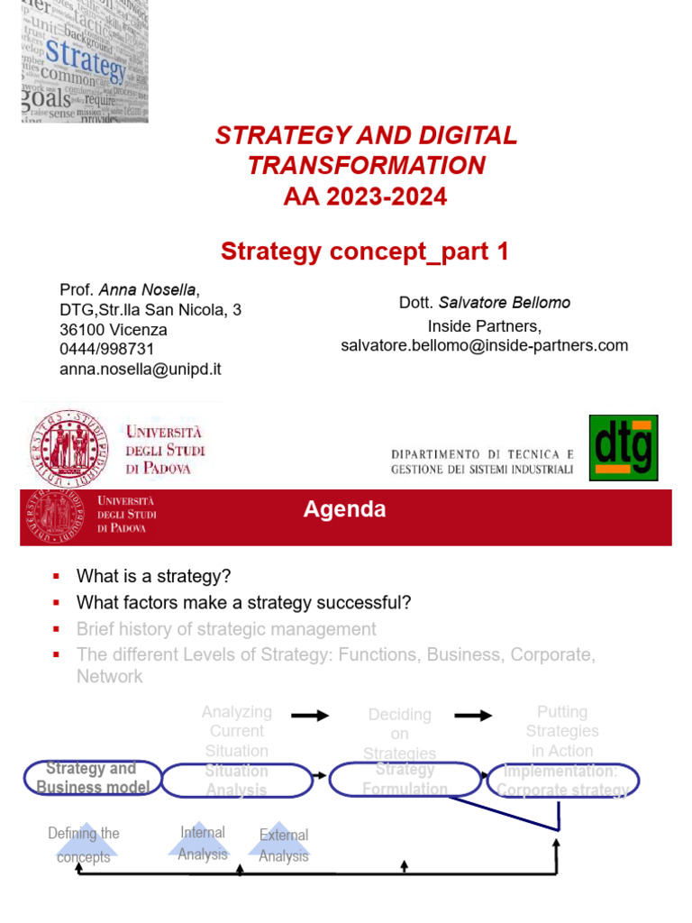 The Concept of Strategy - First Part | PDF