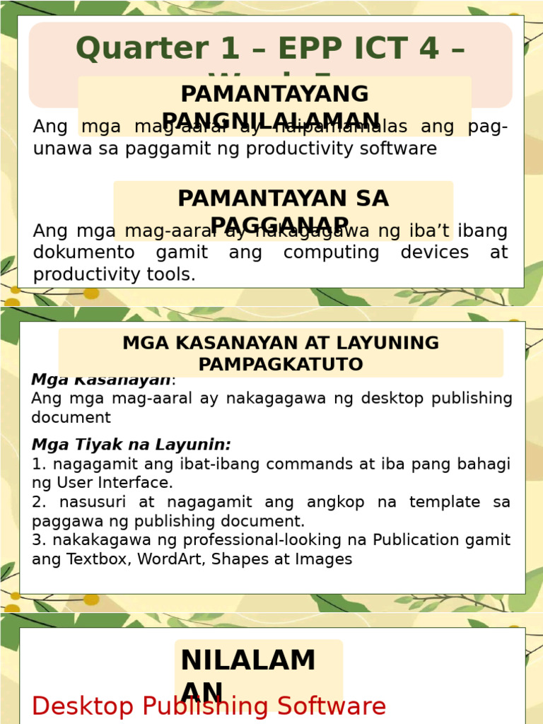 q1 Epp 4 PPT Week 5 | PDF