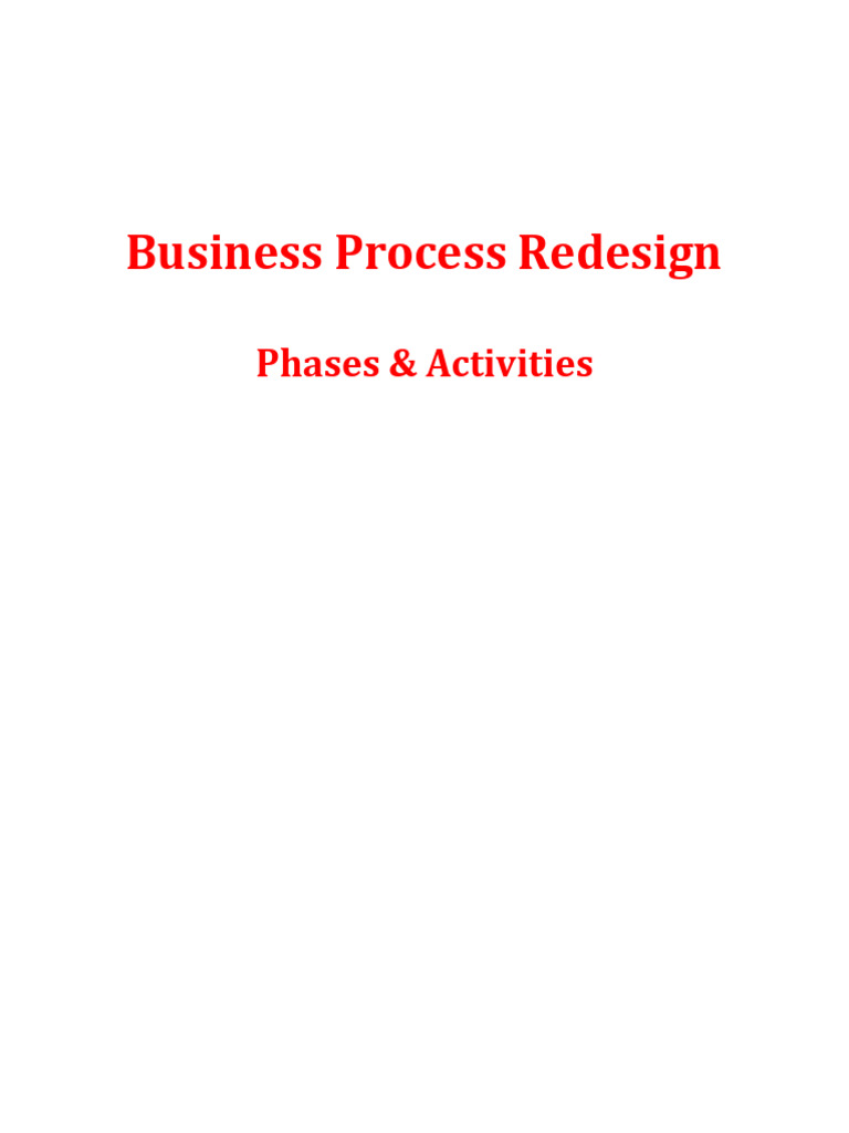 BPR Design & Phases. | PDF
