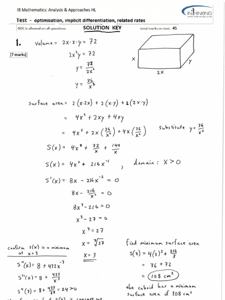 Test HL Opt Imp Diff Rel Rates v1 Sol Key | PDF