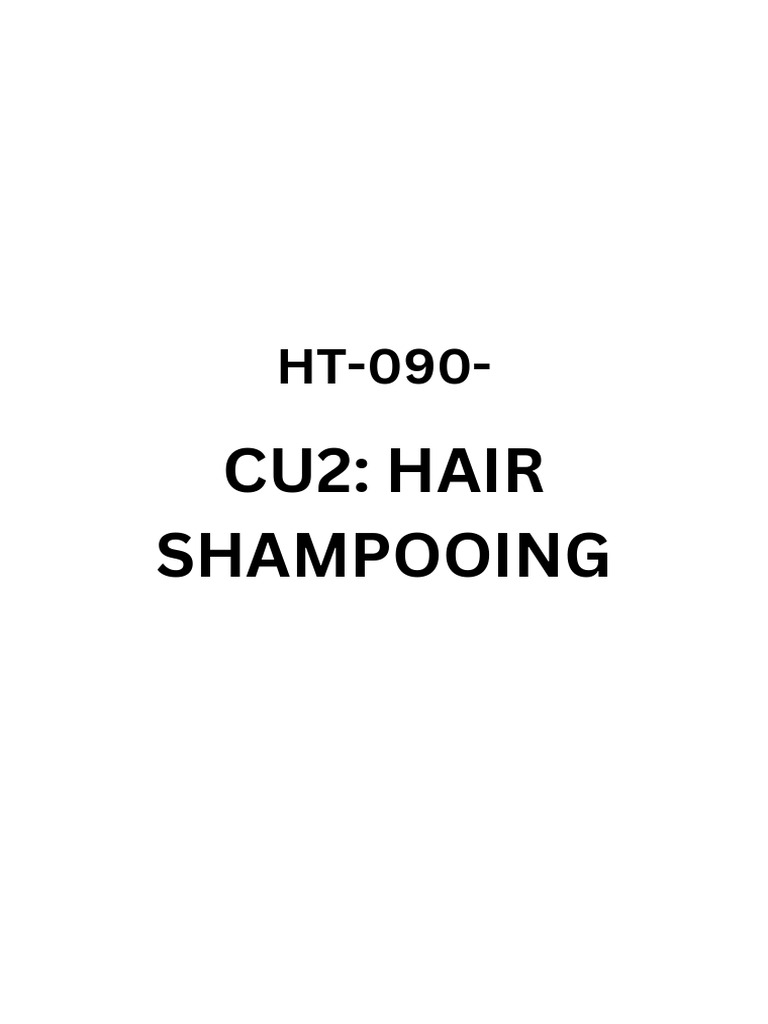 Basics of Hair Shampooing | PDF
