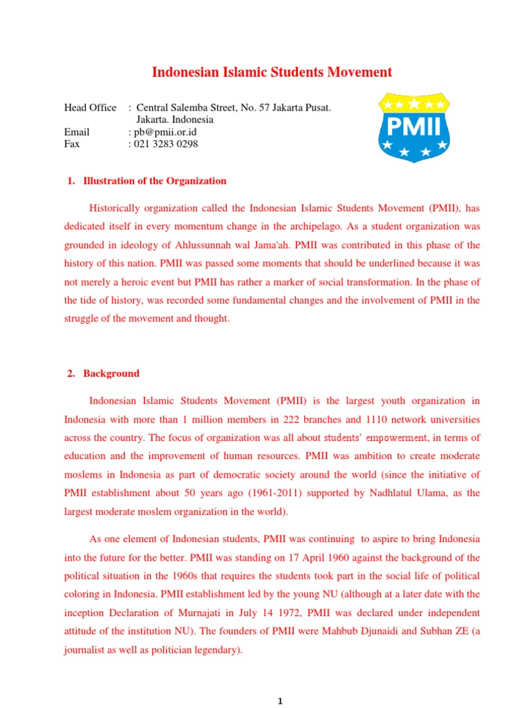 Indonesian Islamic Students Movement | PDF | Indonesia | Peace