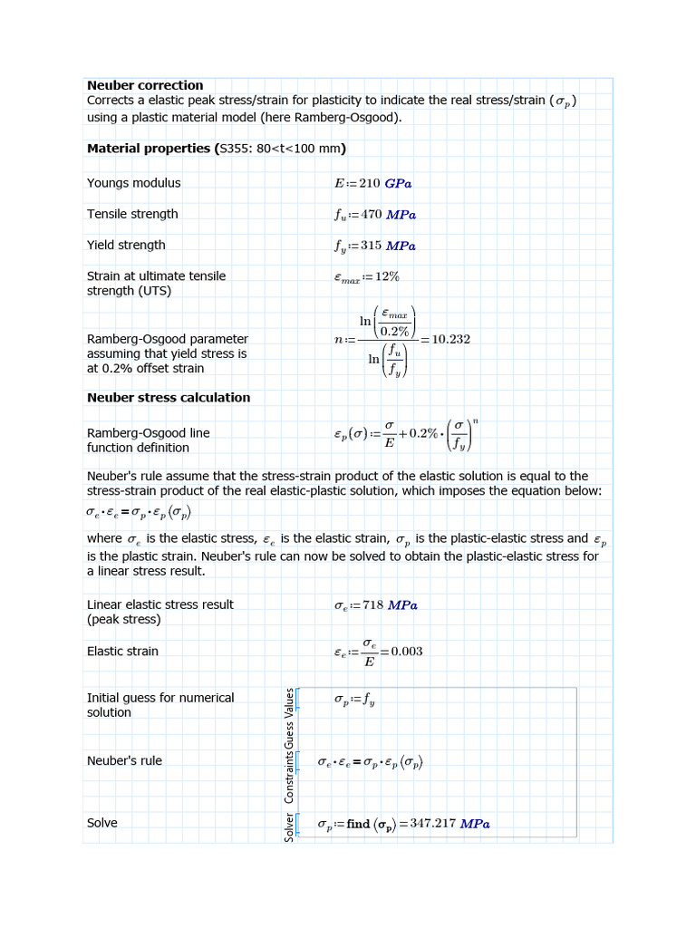 Neubers Correction | PDF