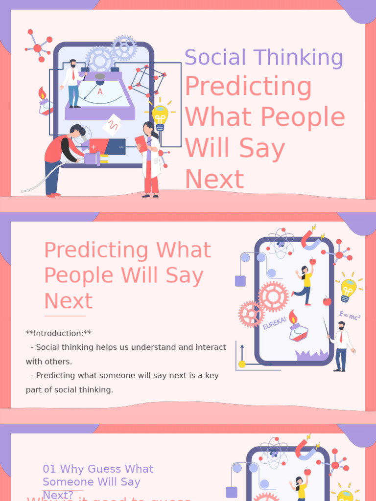 Social Thinking - Predicting What People WIll Say | PDF | Feeling ...