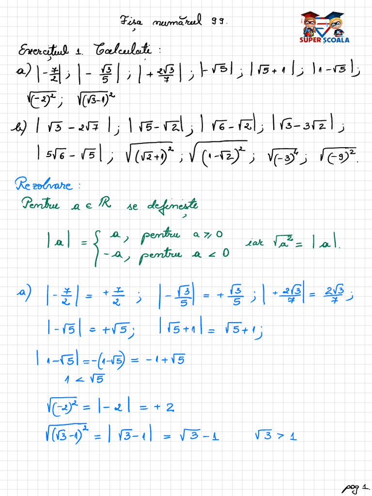 Fisa Mate 99 rezolvare | PDF