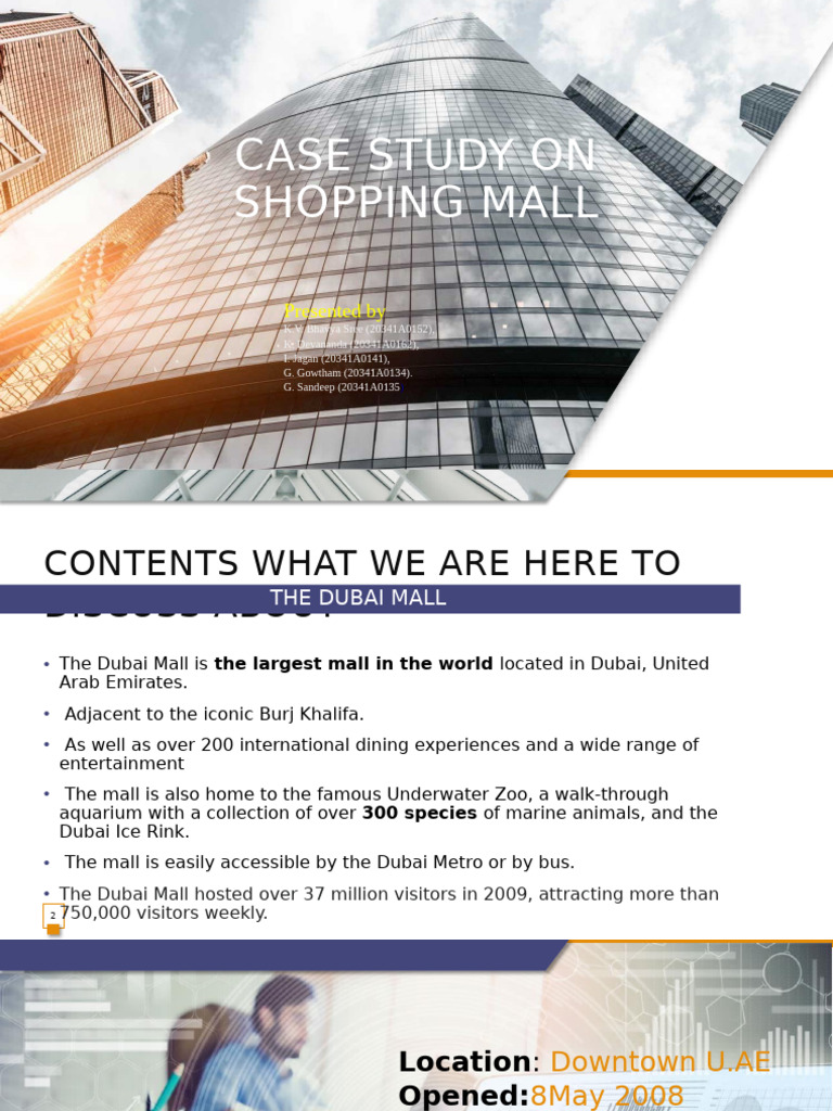 Case Study On Shopping Mall (1) - 1 | PDF