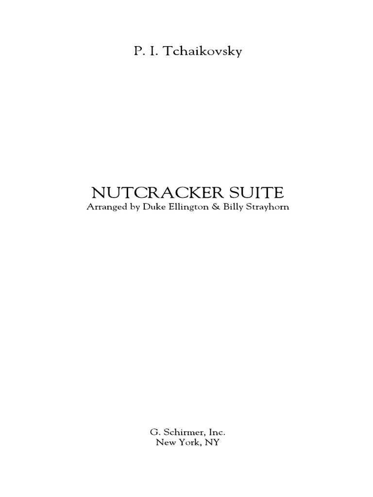 Ellington - Nutcracker Suite | PDF