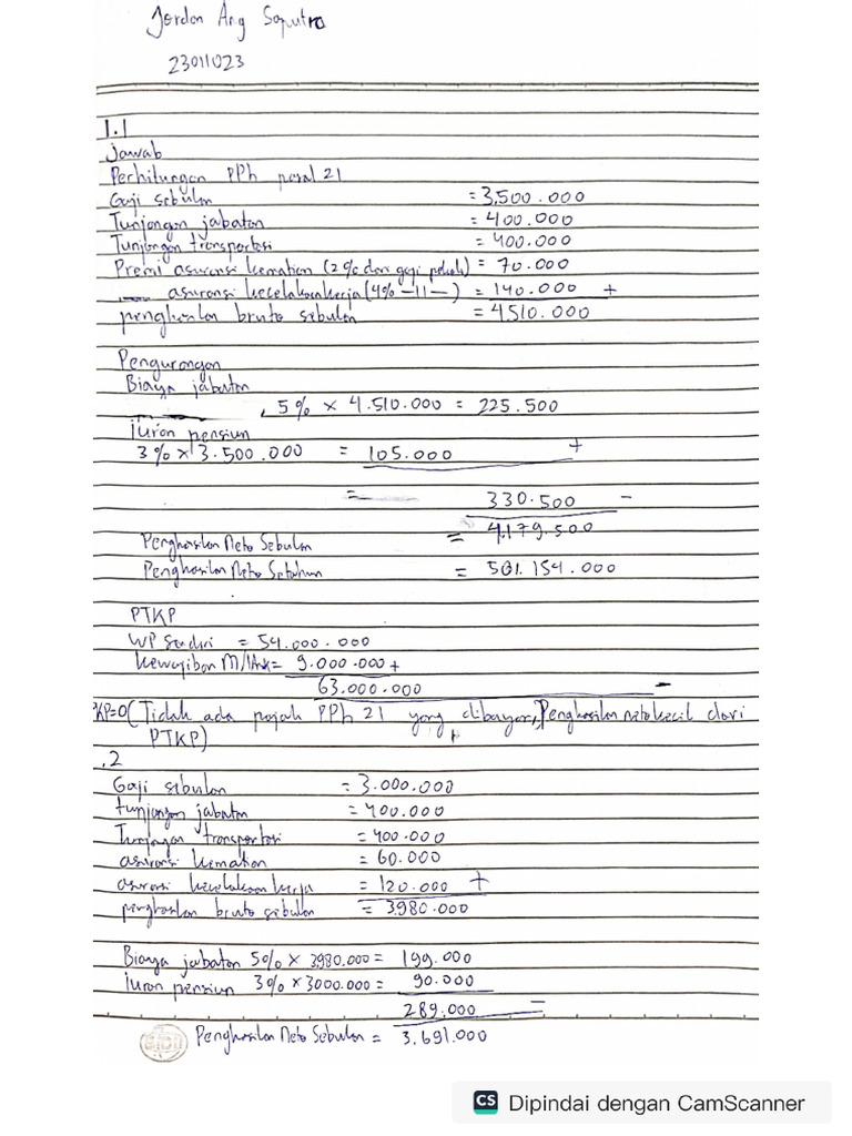 Jordan Ang - Uas Lab Perpajakan | PDF