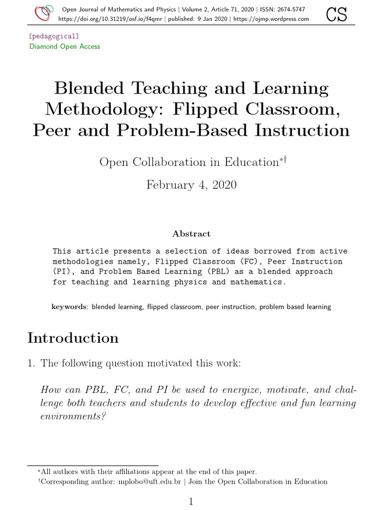 Blended Learning | PDF