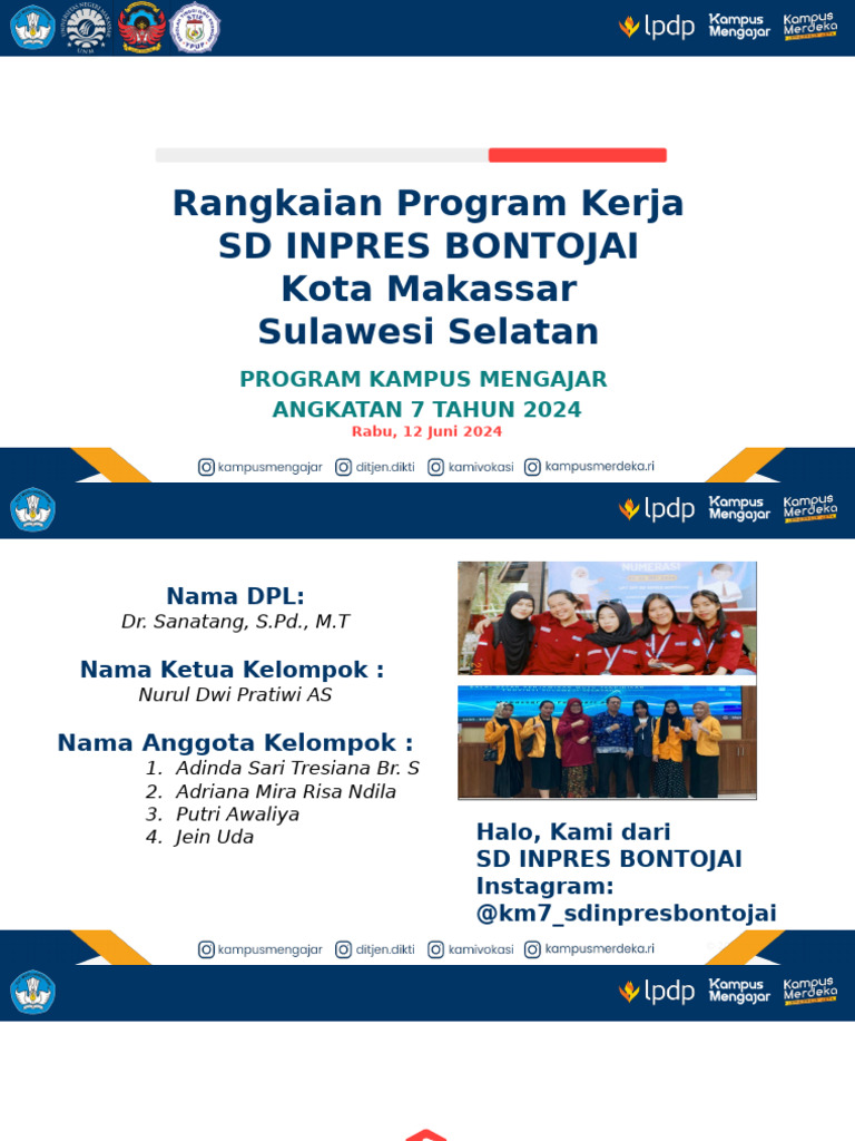 Rangkaian Program Kerja KM 7 | PDF