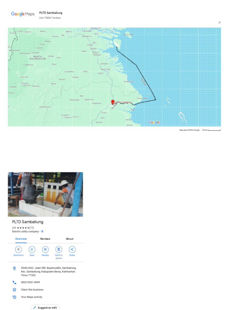 PLTD Sambaliung - Google Maps | PDF