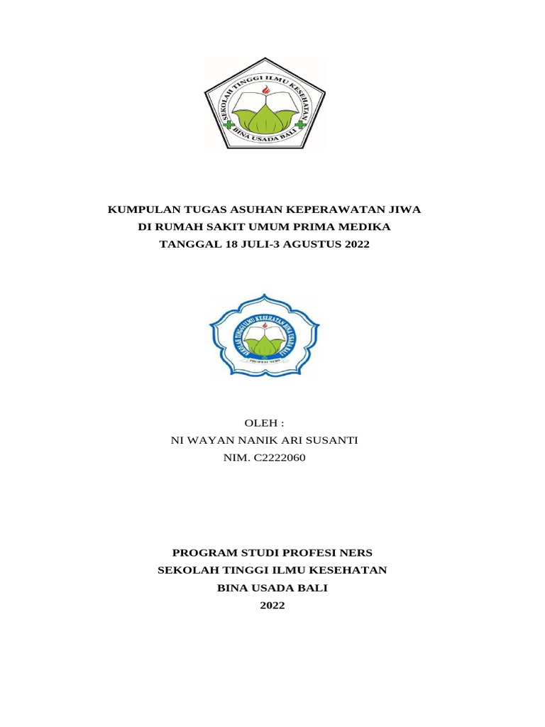 LP, ASKEP KEP JIWA, Ni Wayan Nanik Ari Susanti | PDF