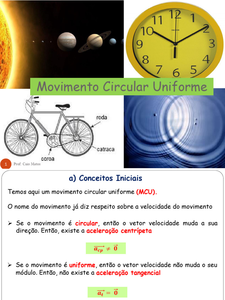 Movimento Circular Uniforme (MCU) | PDF