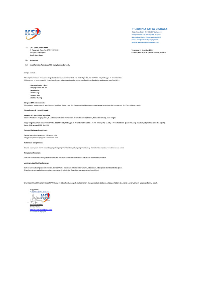 021 Spk Ksd Zu Suply Fks Ma Clp Jt Xii 2023 | PDF