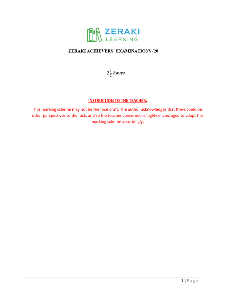 Physics Pp3 Form 3 - Marking Scheme | PDF