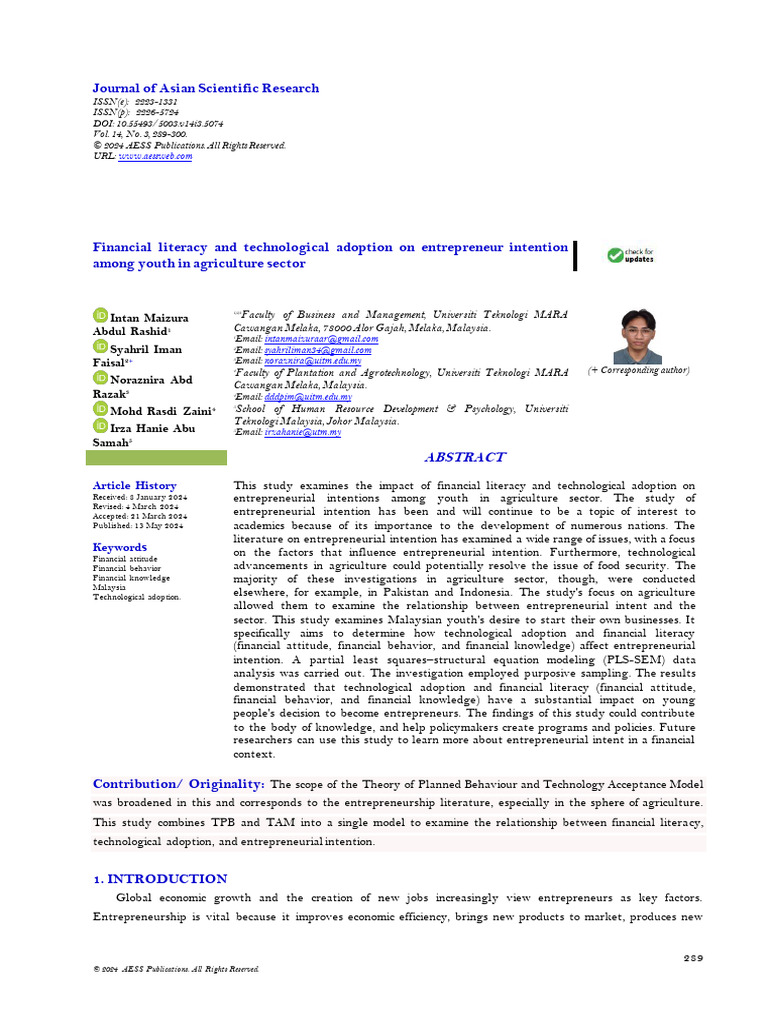 1698 JASR202414 (3) 289 300malaysia | PDF