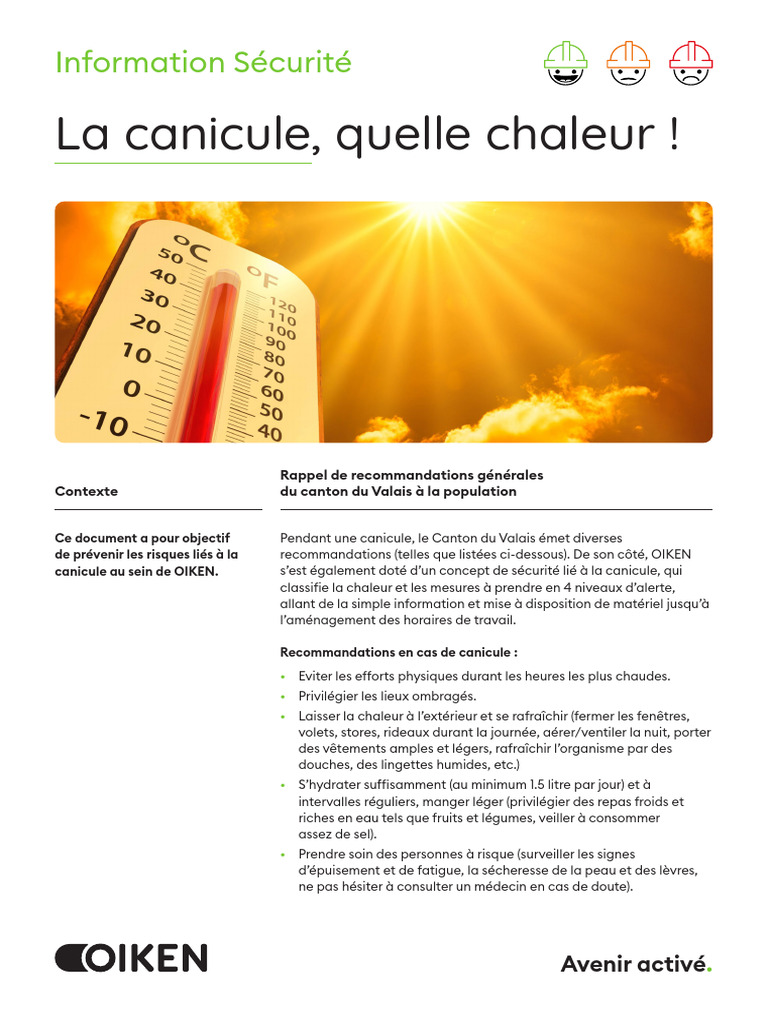 La Canicule Quelle Chaleur | PDF