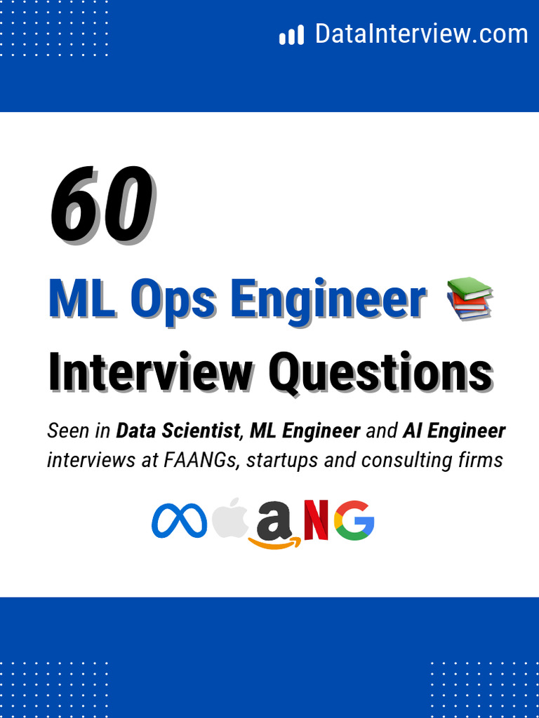 60 ML Ops Engineer Interview Questions | PDF
