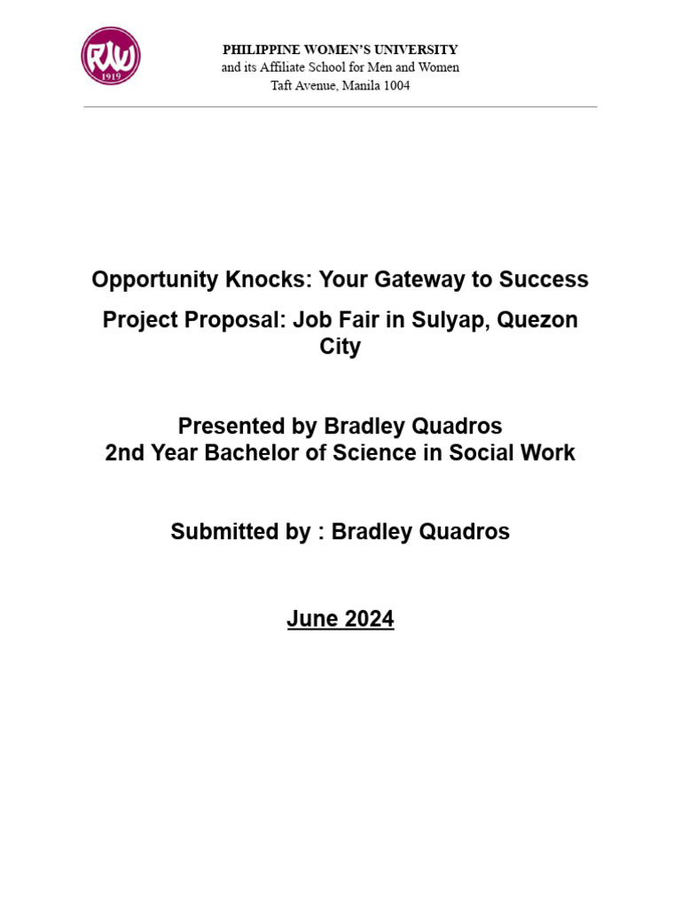 Opportunity Knocks | PDF