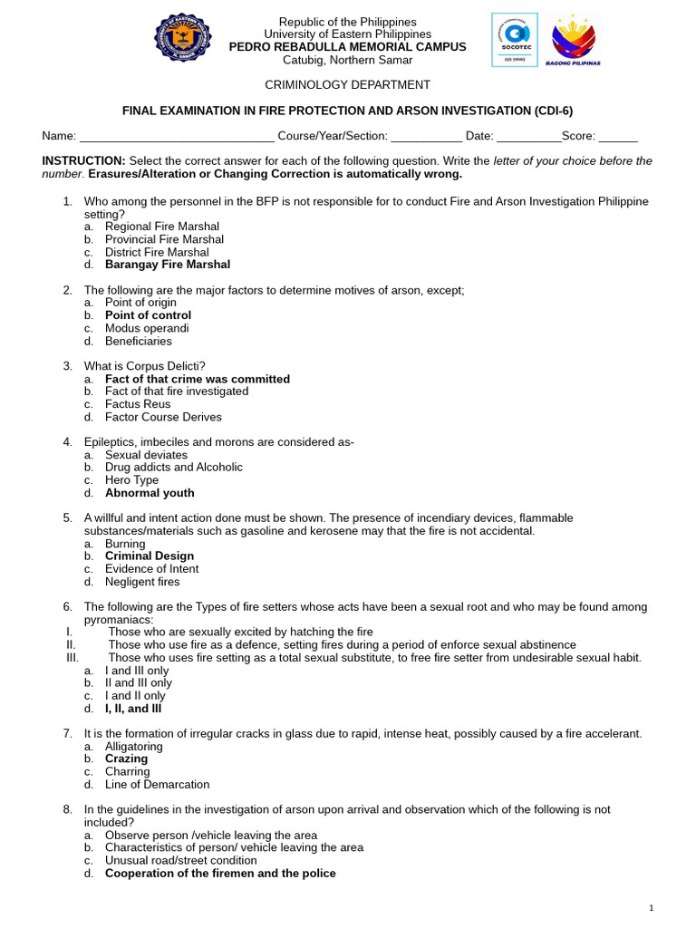 CDI 6 QUESTIONARE | PDF