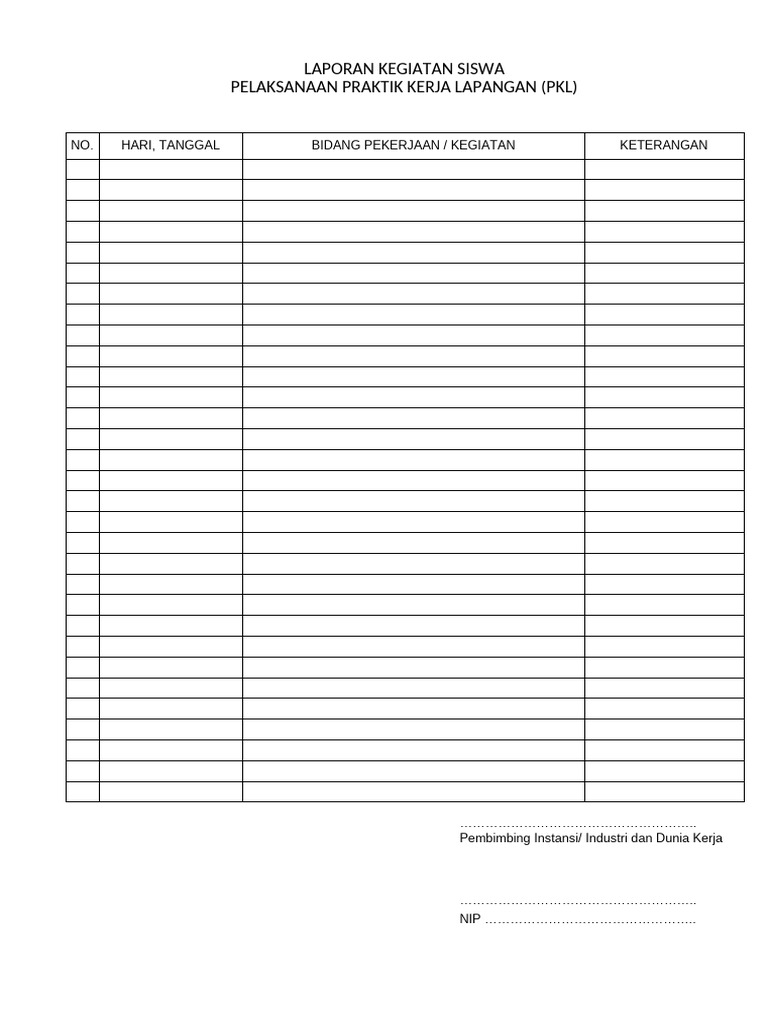 5-Lap Kegiatan | PDF