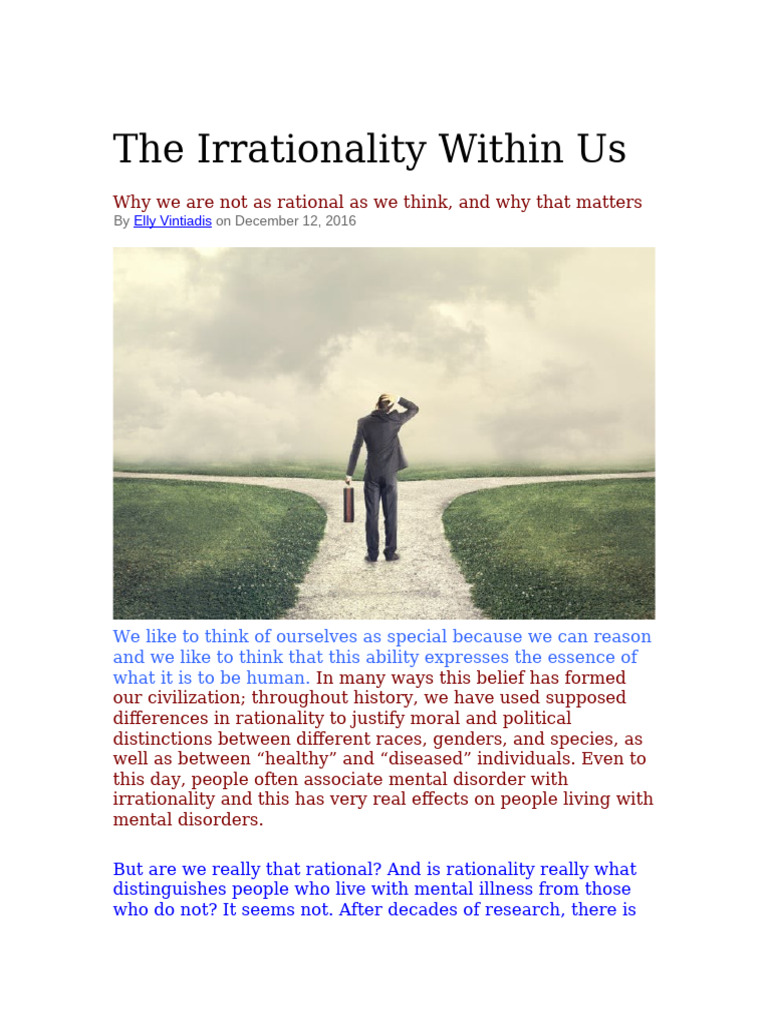 The Irrationality Within Us1 | PDF