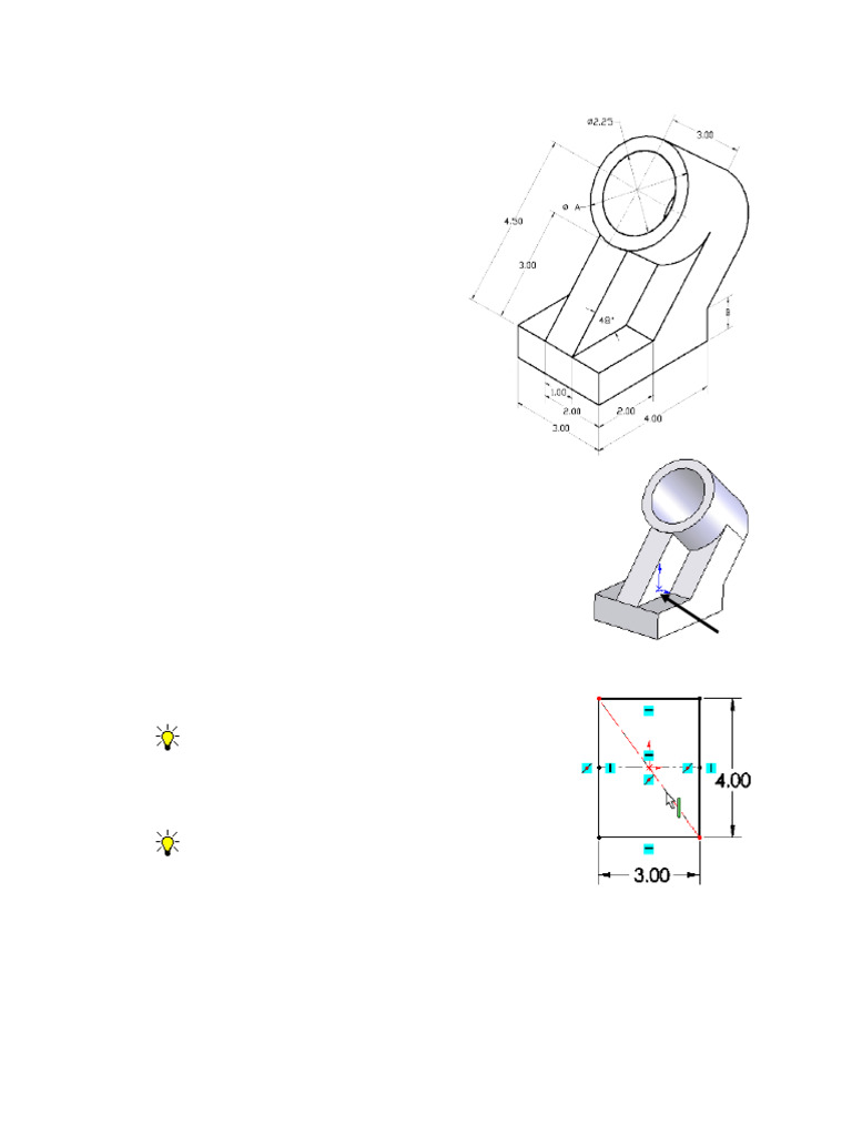 Certified SolidWorks 2008 Associate CSWA Exam Guide 1 | PDF
