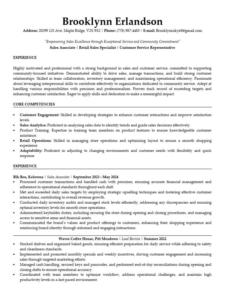 Brooklynn Erlandson | PDF