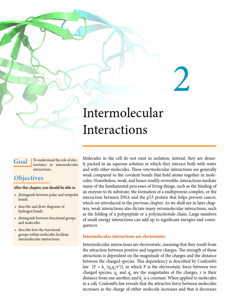 2 - Intermolecular Interactions | PDF