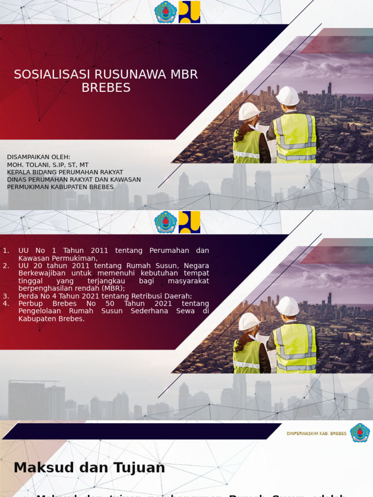 Sosialisasi Rusunawa MBR | PDF
