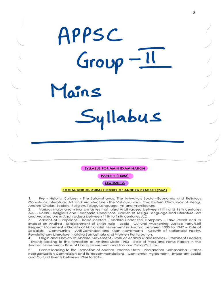 APPSC Group-2 Mains Syllabus | PDF | Conservation Biology | Biodiversity