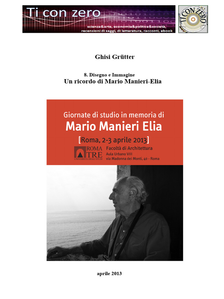 Un Ricordo Di Mario Elia-Manieri | PDF