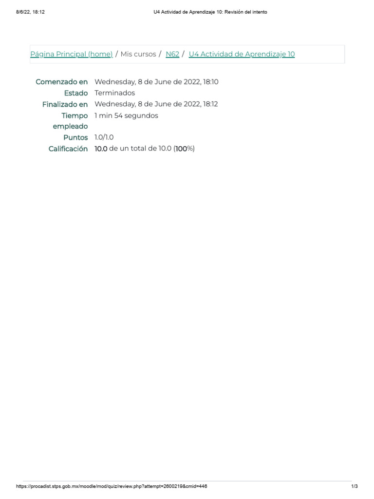 U4 Actividad 10 | PDF