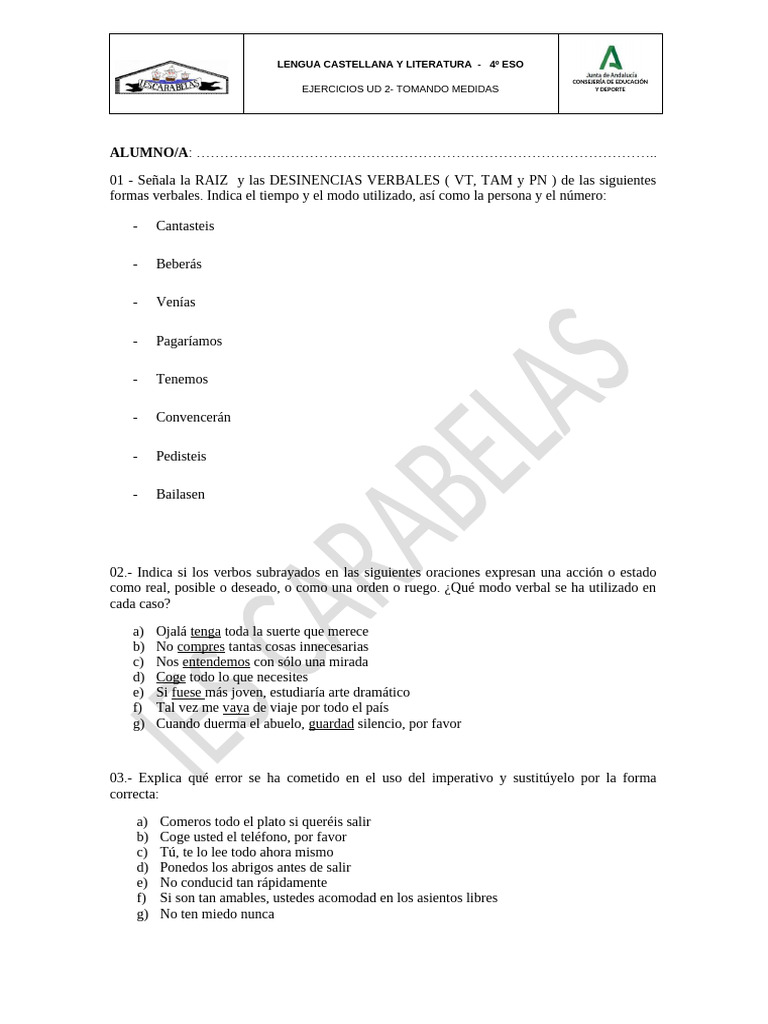 Ejercicios Ud 2 - Tomando Medidas | PDF