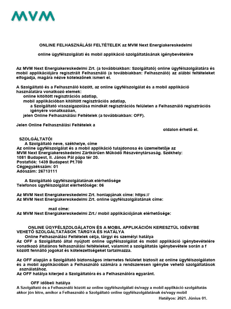 MVM Next - OFF | PDF