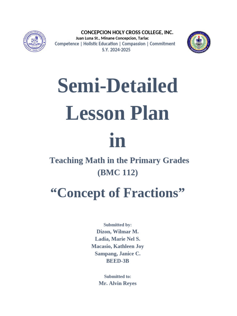 Math Semi Detailed LP Final | PDF | Teachers | Lesson Plan
