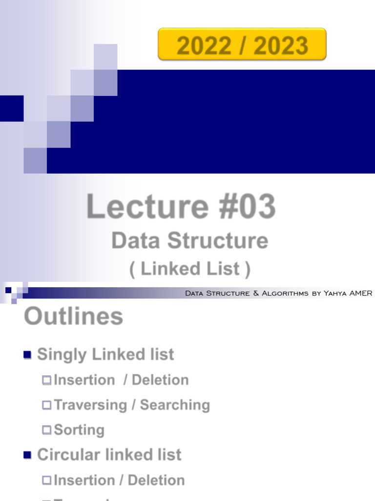 Data Structure & Alg Lecture #03-1 | PDF Data Structure & Alg Lecture #03-1 | PDF