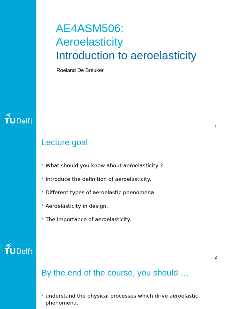 Introduction To Aeroelasticity 2023 | PDF | Flight | Fluid Dynamics