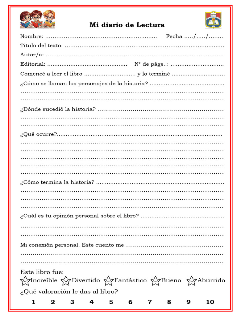 Mi Diario de Lectura 2024 | PDF