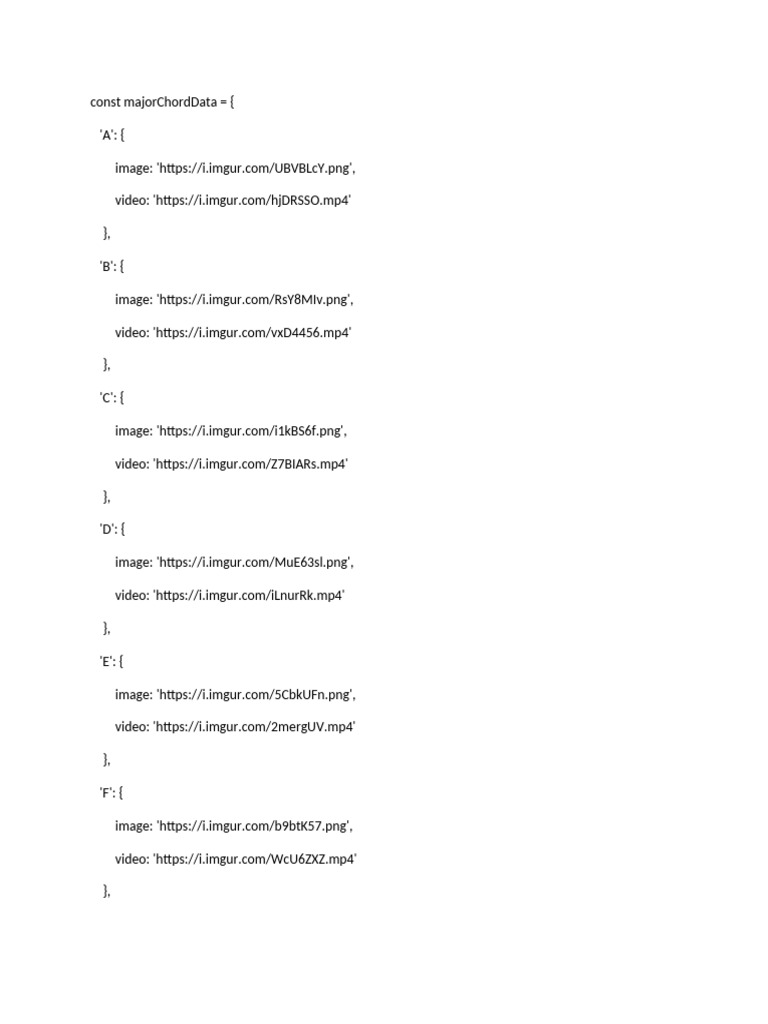 Const All Chord Data | PDF