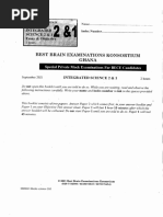 BECE 2025 Integrated Science Exam Guide | PDF