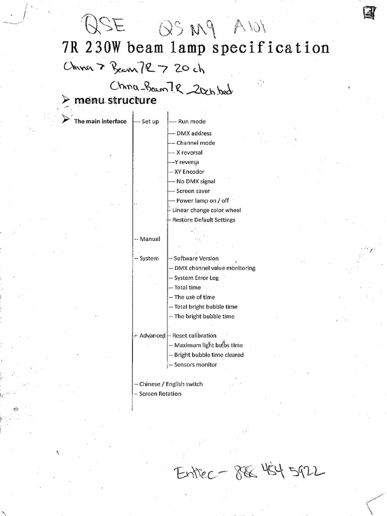 CSE Beam 230 Manual | PDF
