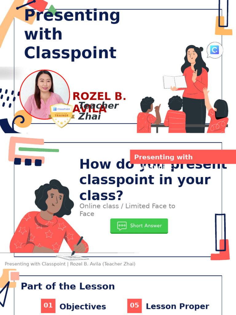 Presenting With Classpoint | PDF