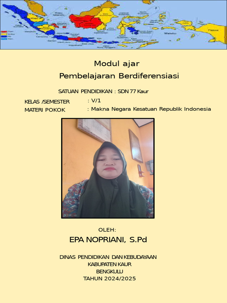 Modul Ajar Pembelajaran Berdiferensiasi Epa PPG Lengkap | PDF