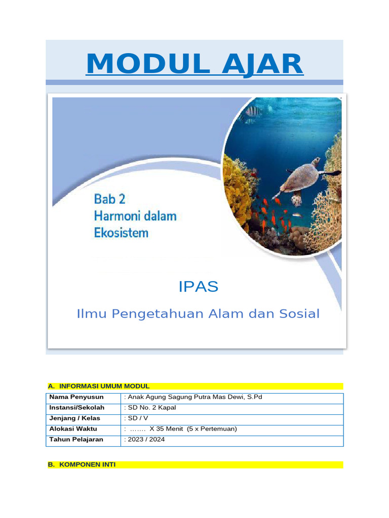 BAB 2 - MA IPAS Kls 5 | PDF