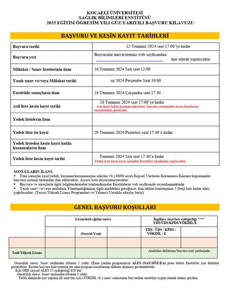 B7a40 2425basvurukilavuzu-1ba | PDF