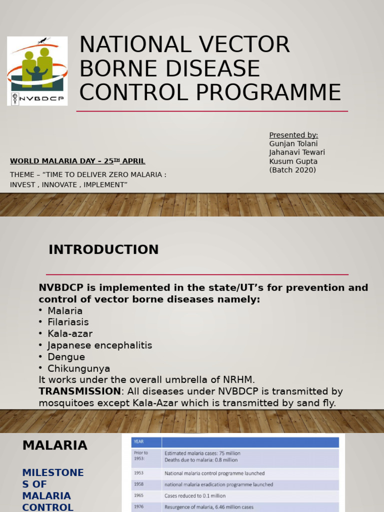 NVBDCP Updaed | PDF | Malaria | Epidemiology