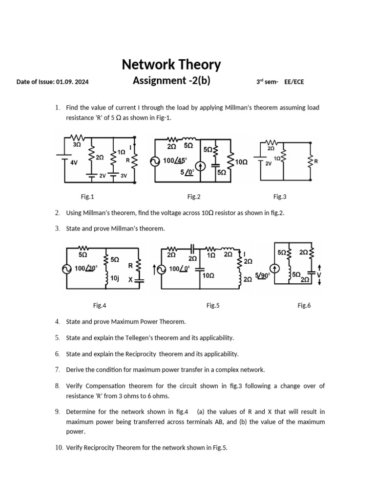 Network Theory | PDF | Resistor | Technology & Engineering