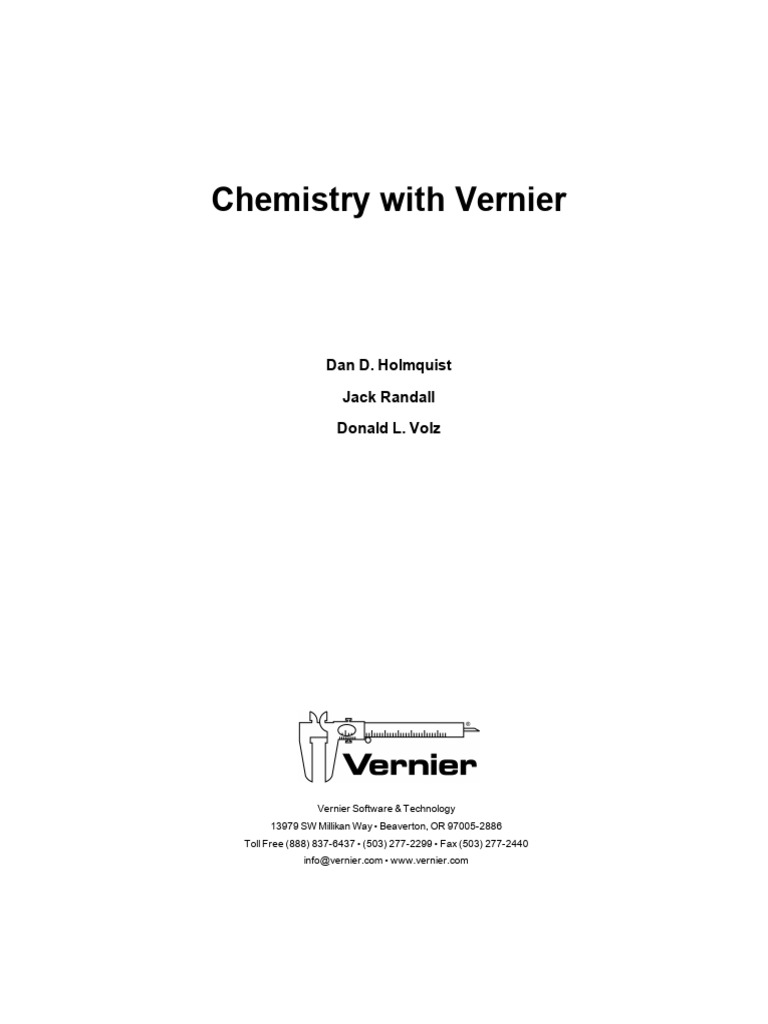 Chemistry With Vernier 4th Ed | PDF