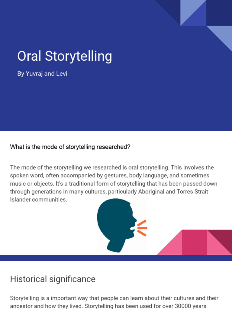 Oral Storytelling | PDF
